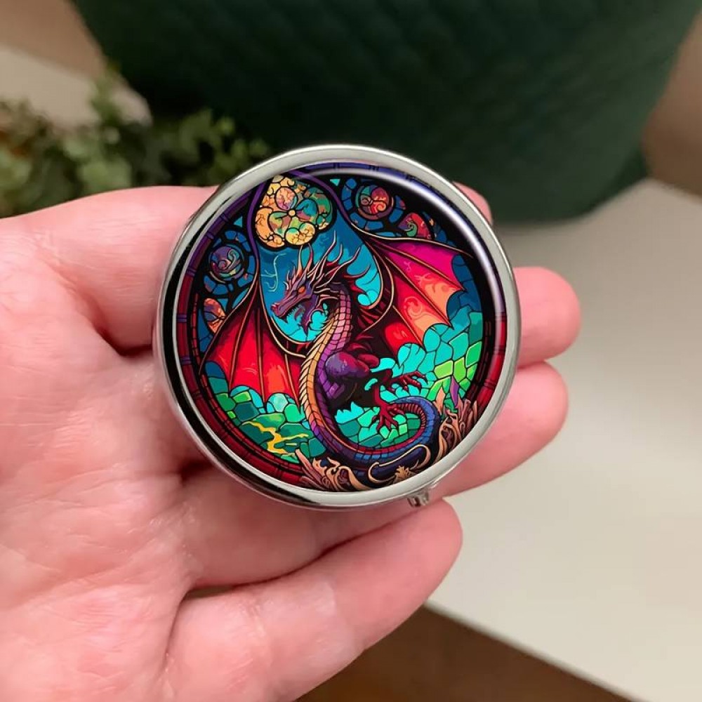 PL Mosiac Dragon Pill Box